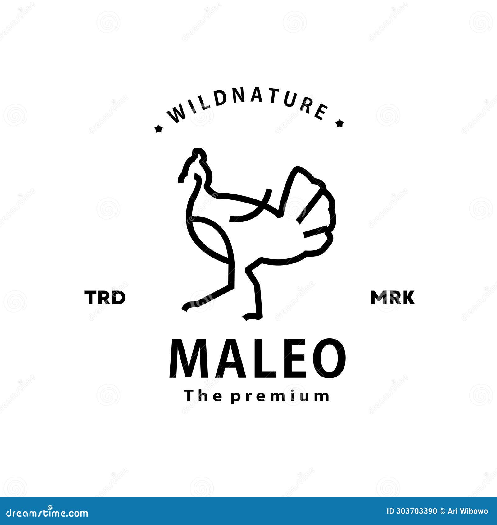 Vintage Retro Hipster Maleo Logo Stock Vector - Illustration of exotic ...