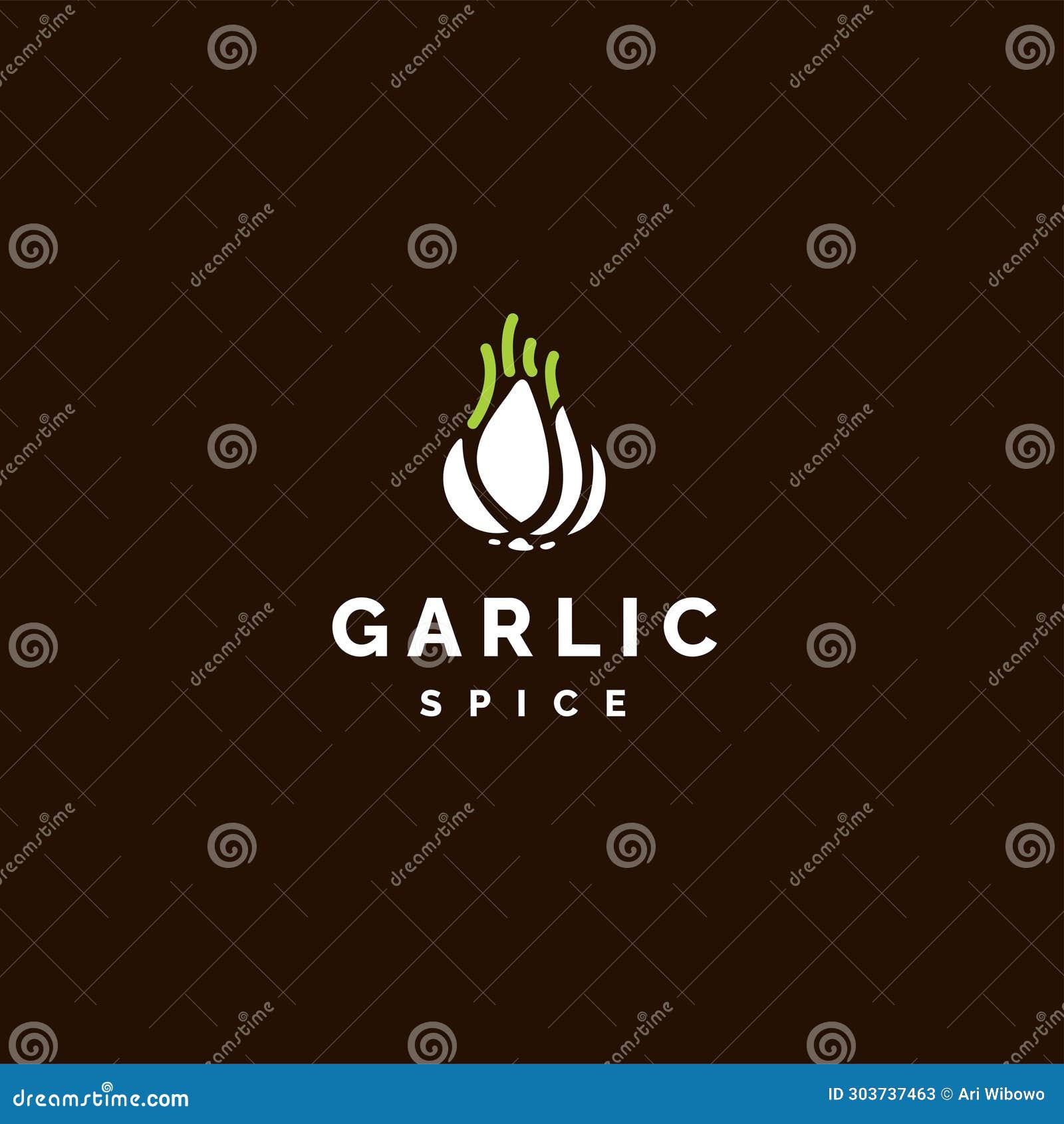 Minimalistic Fresh Garlic Logo Stock Vector - Illustration of ...