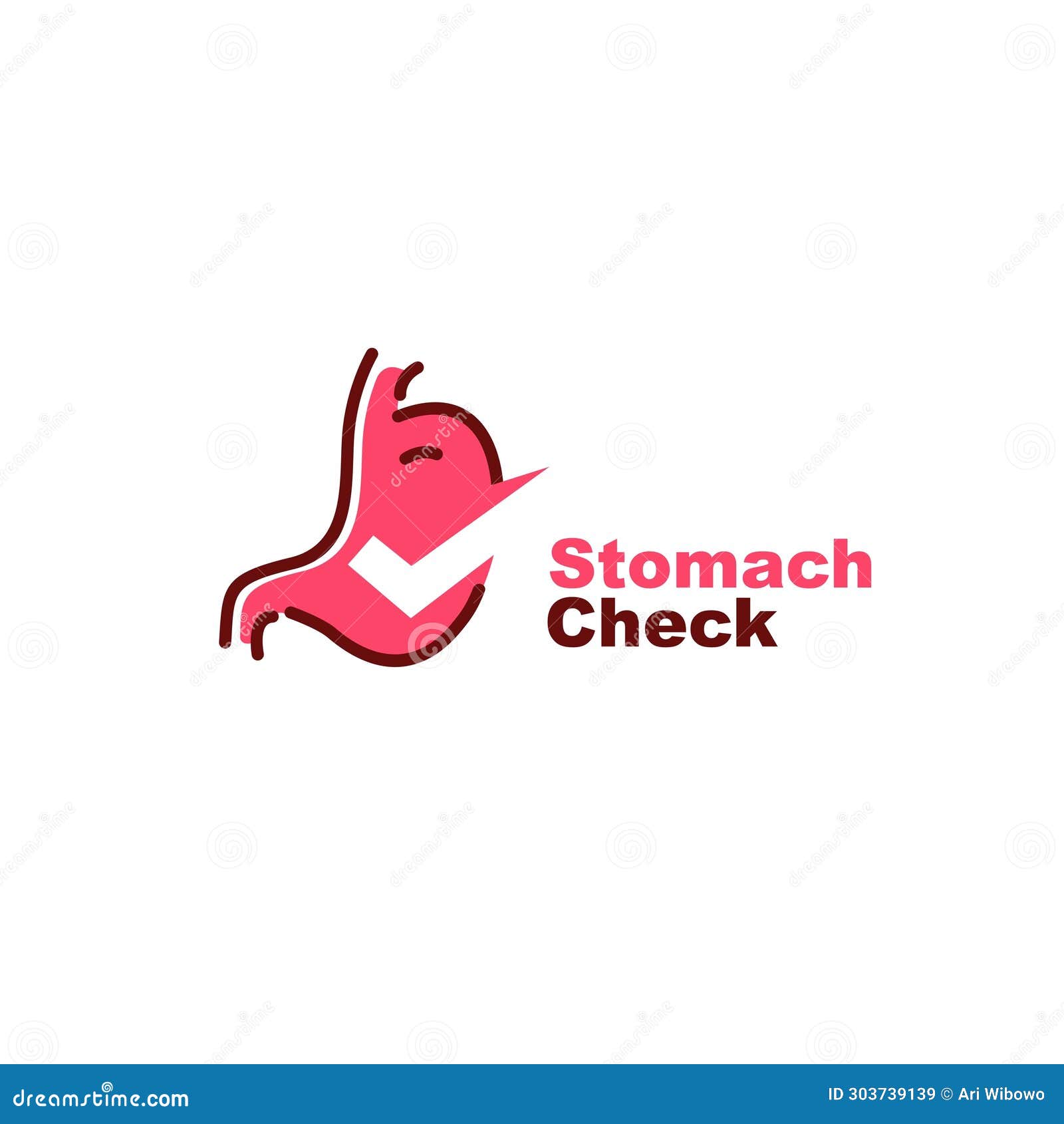 Stomach With Tick Checkmark Colored Icon. Healthy Internal Organ Symbol ...