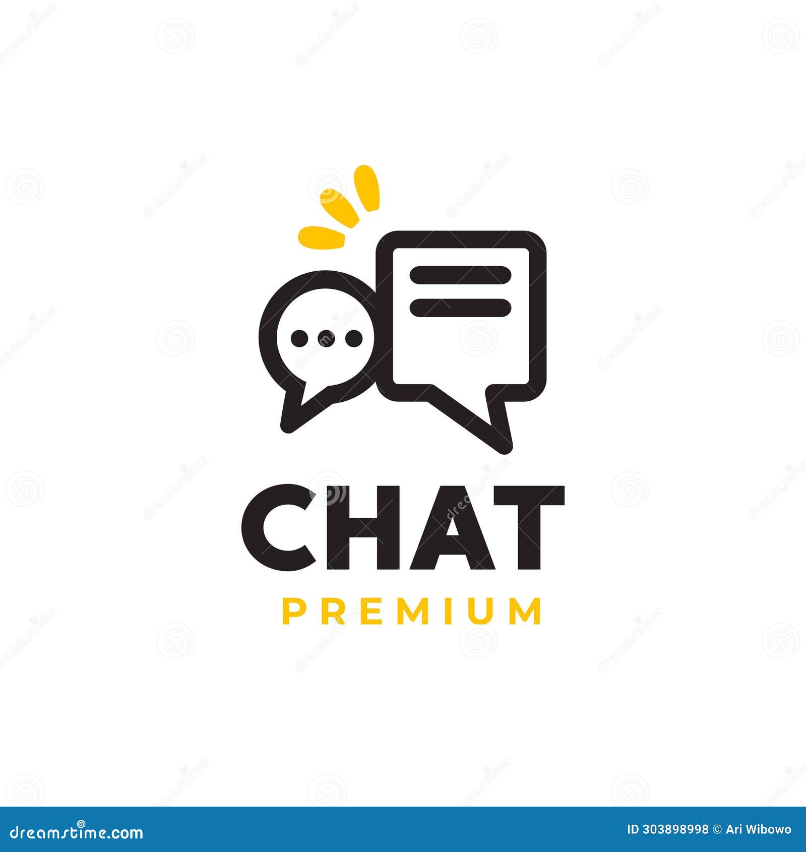 Chat, Dialog App Dialog Bubble Logo Stock Vector - Illustration of chat ...