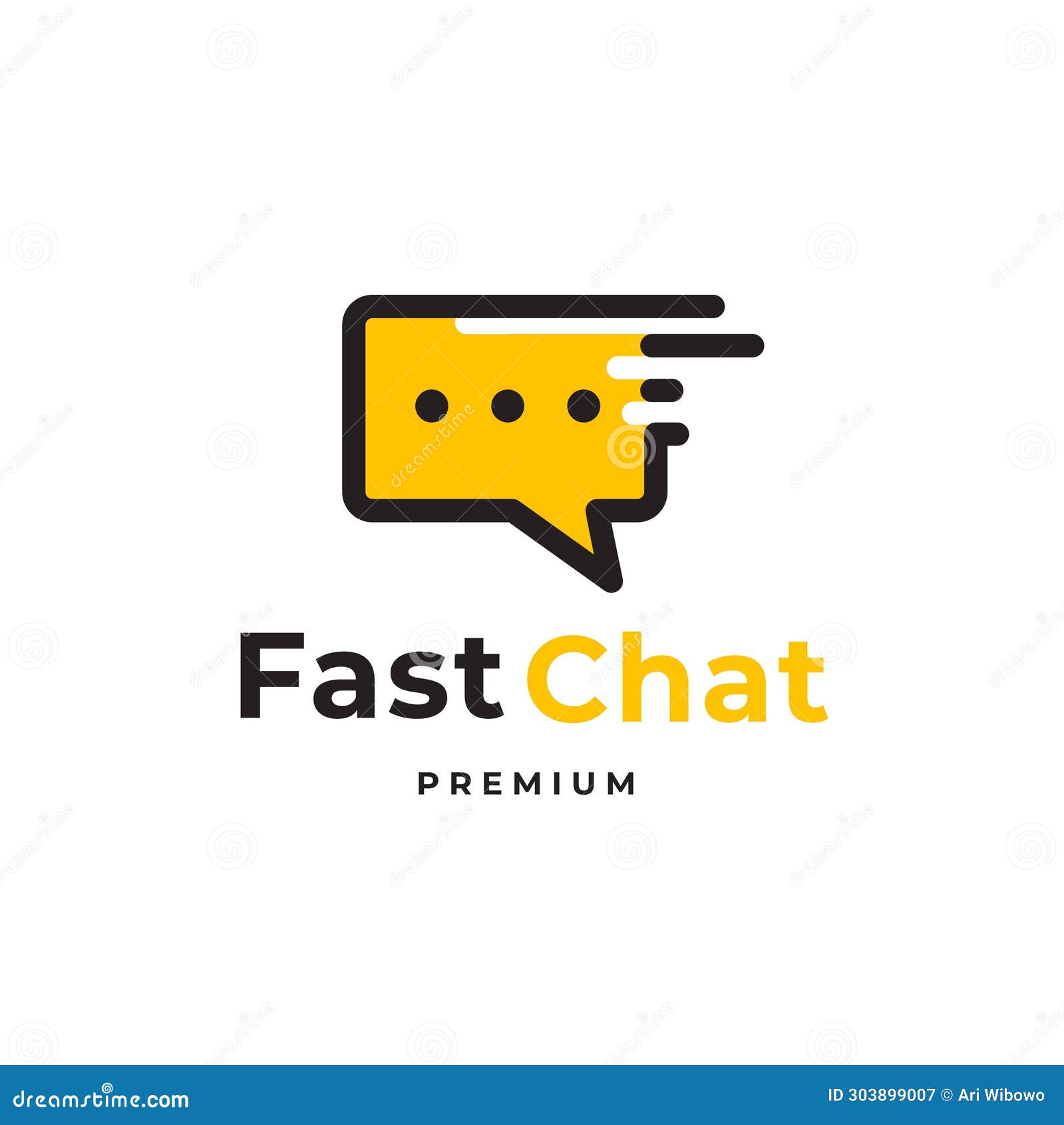Fast Chat, Dialog App Dialog Bubble Logo Stock Vector - Illustration of ...