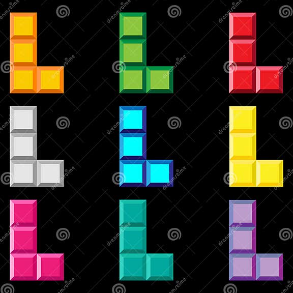 Letter L Block Game Pack stock vector. Illustration of flat - 305046579