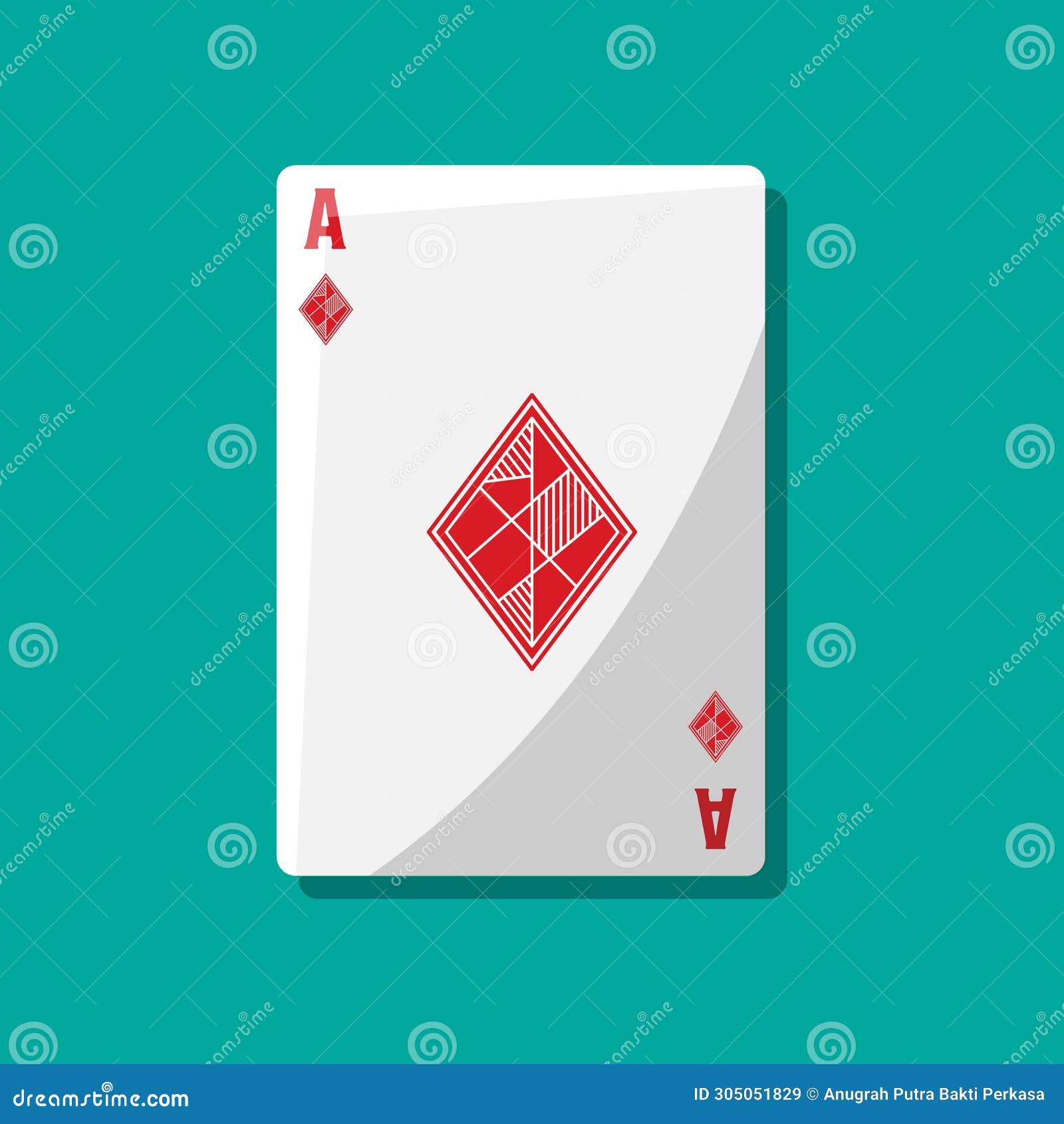 Diamond Ace Card stock illustration. Illustration of casino - 305051829