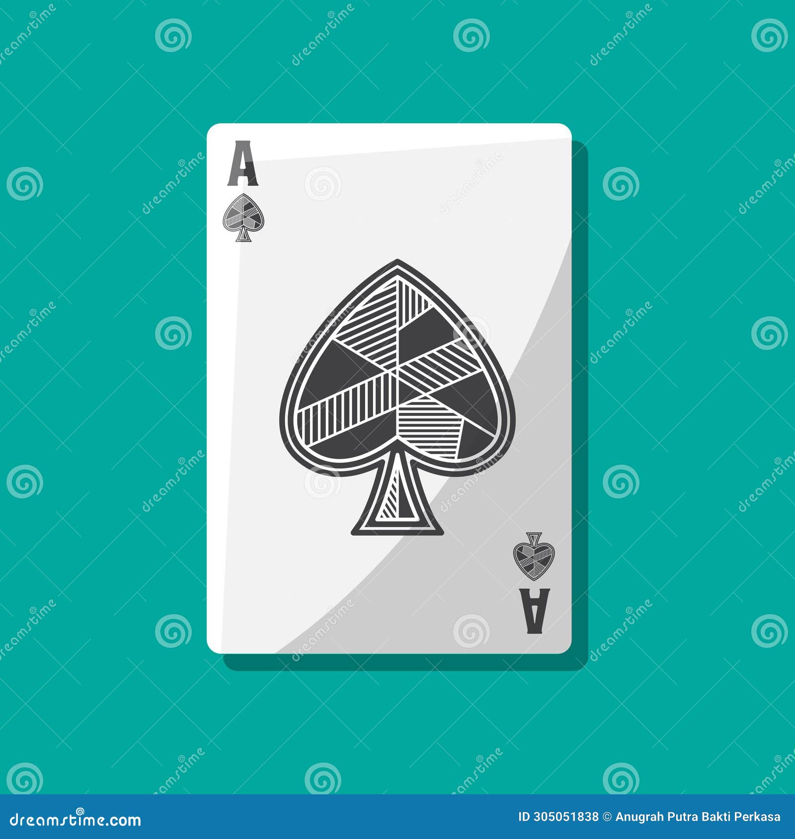 Spade Ace Card stock illustration. Illustration of collection - 305051838