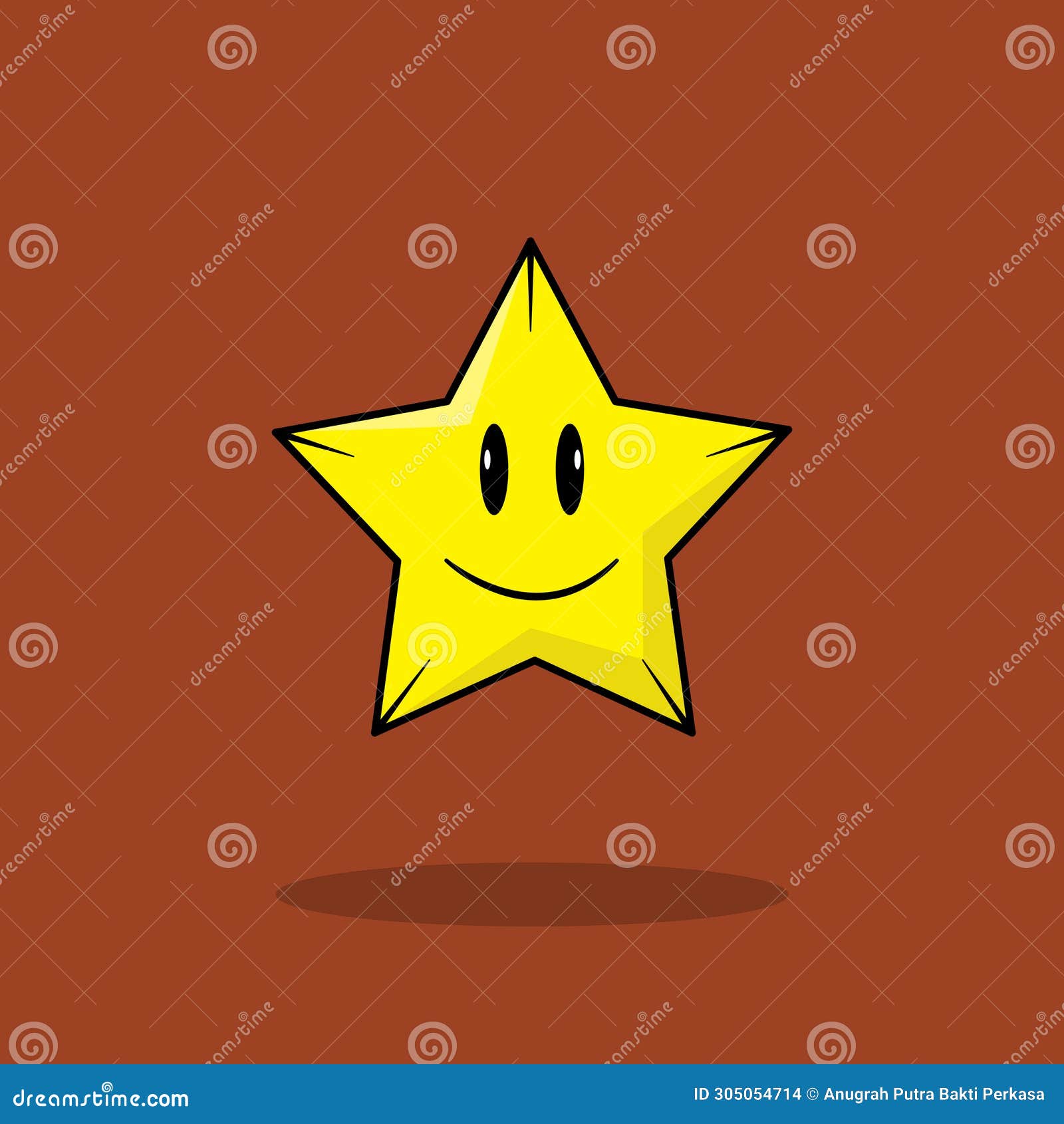 Smiling Star Game stock vector. Illustration of golden - 305054714