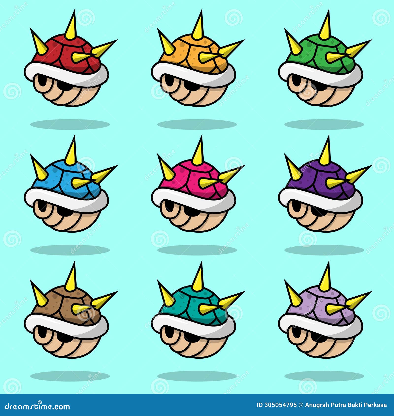 Bundle Turtle Shell Game stock illustration. Illustration of super ...