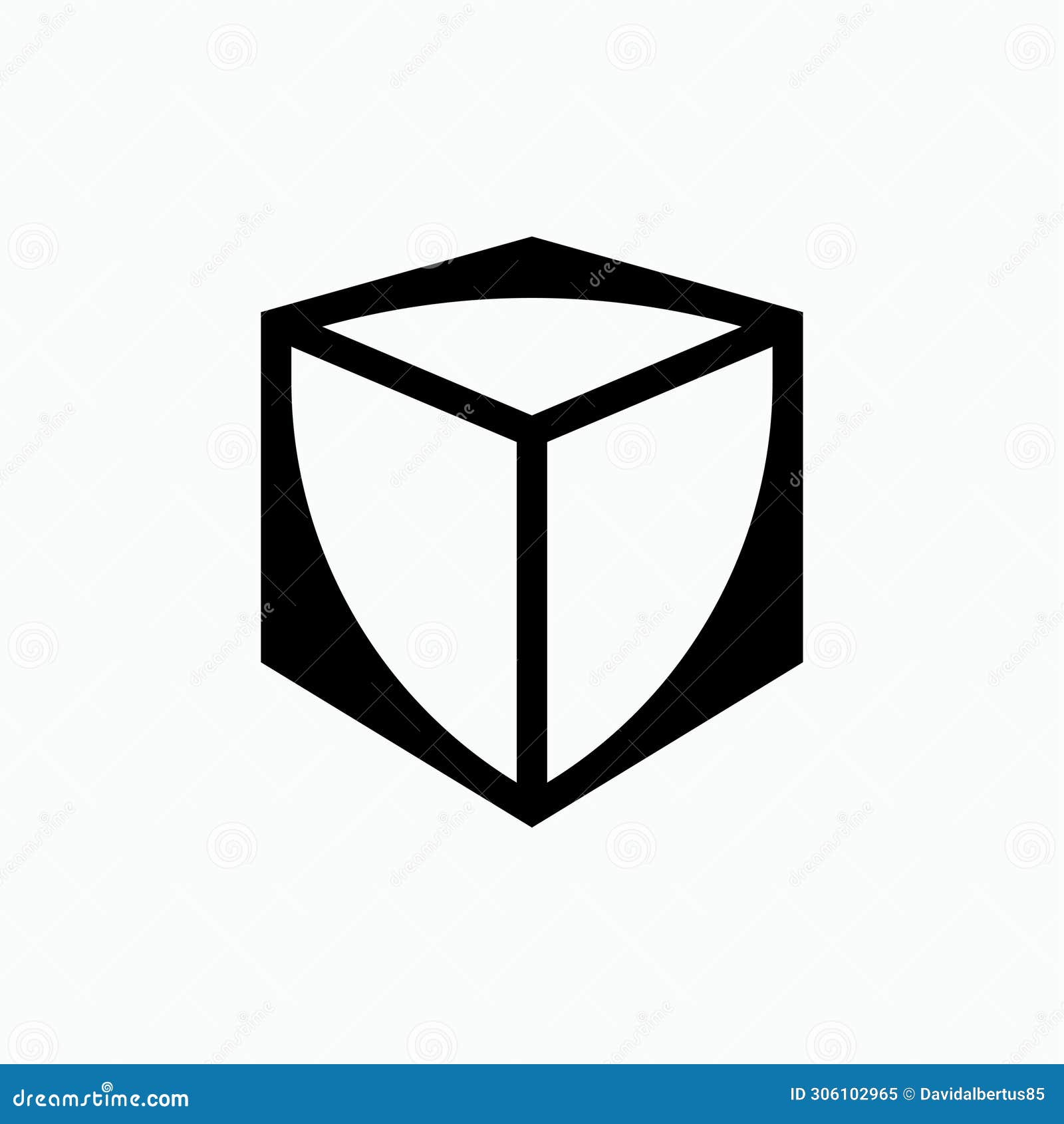 3D Cubic Icon. Three Dimensional Shape Symbol . Basic RGB. Stock ...