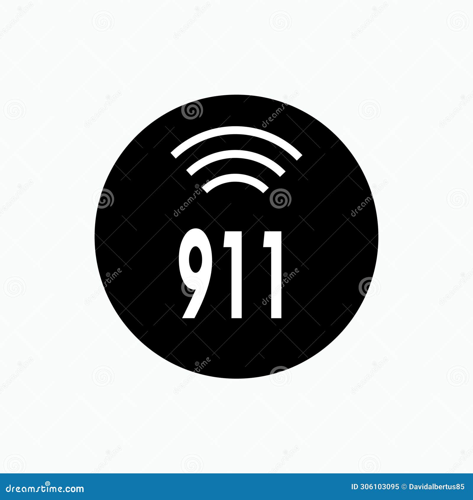 911 Emergency Call. Hotline Phone Number Symbol - Vector. Basic RGB ...