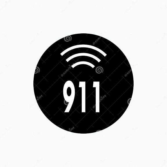 911 Emergency Call. Hotline Phone Number Symbol - Vector. Basic RGB. Stock Illustration ...