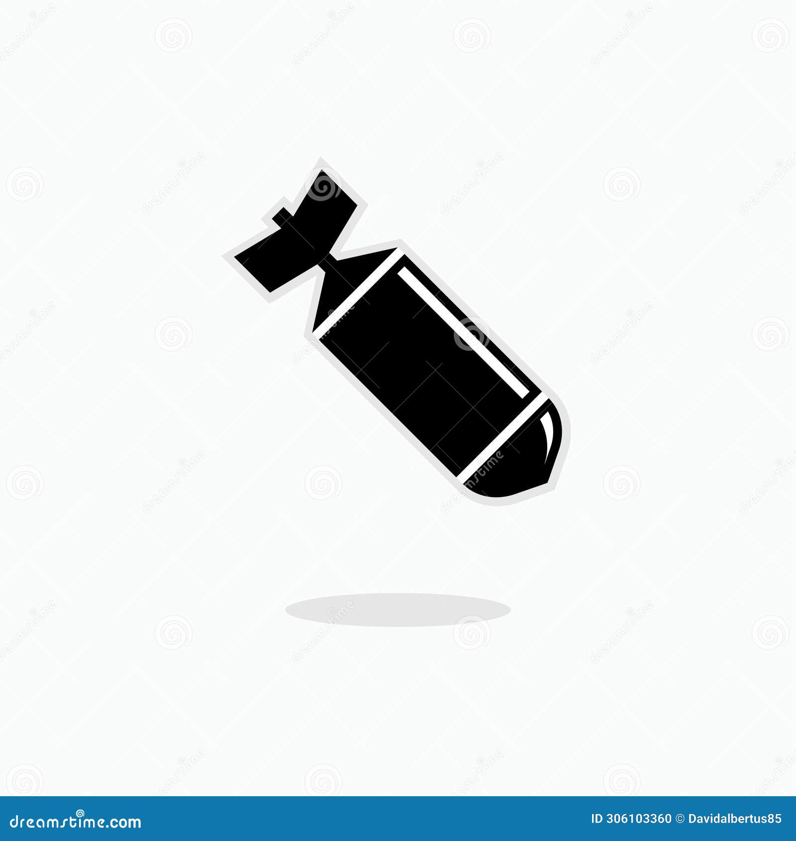 Air Bomb Icon. Army Ammunition Symbol - Vector. Basic RGB. Stock ...