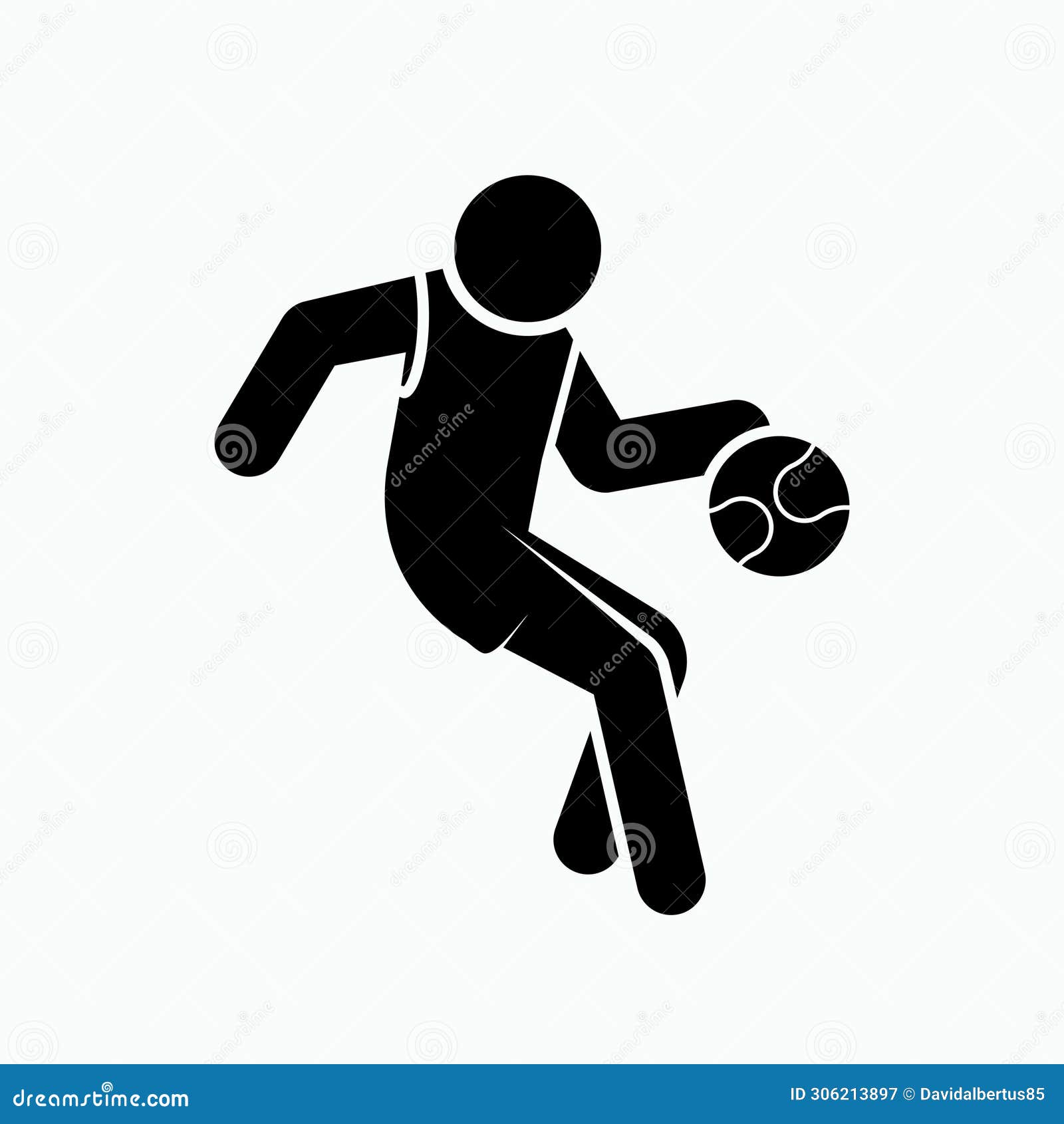 Basketball Player Icon. Famous Athlete, Popular Sport Symbol. Basic RGB Stock Illustration ...