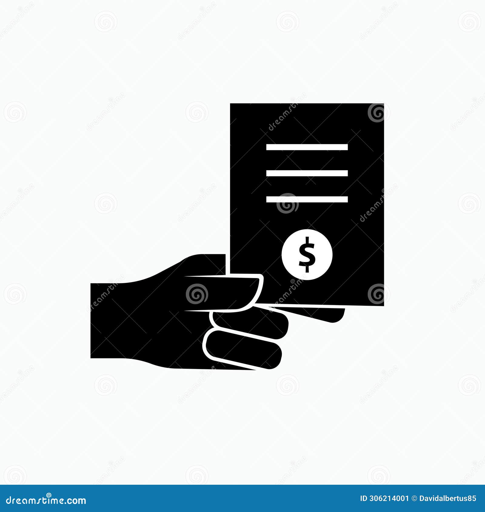 Bill Icon. Invoice, Payment Amount Symbol - Vector. Basic RGB. Stock ...