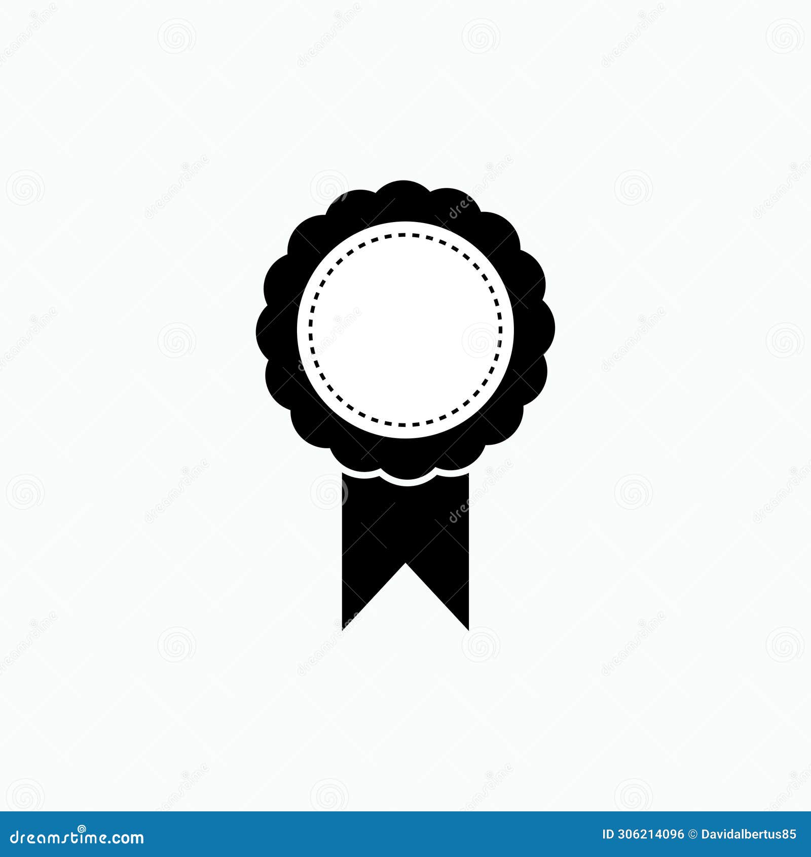 Black Ribbon Icon. Award Symbol. Basic RGB. Stock Illustration ...
