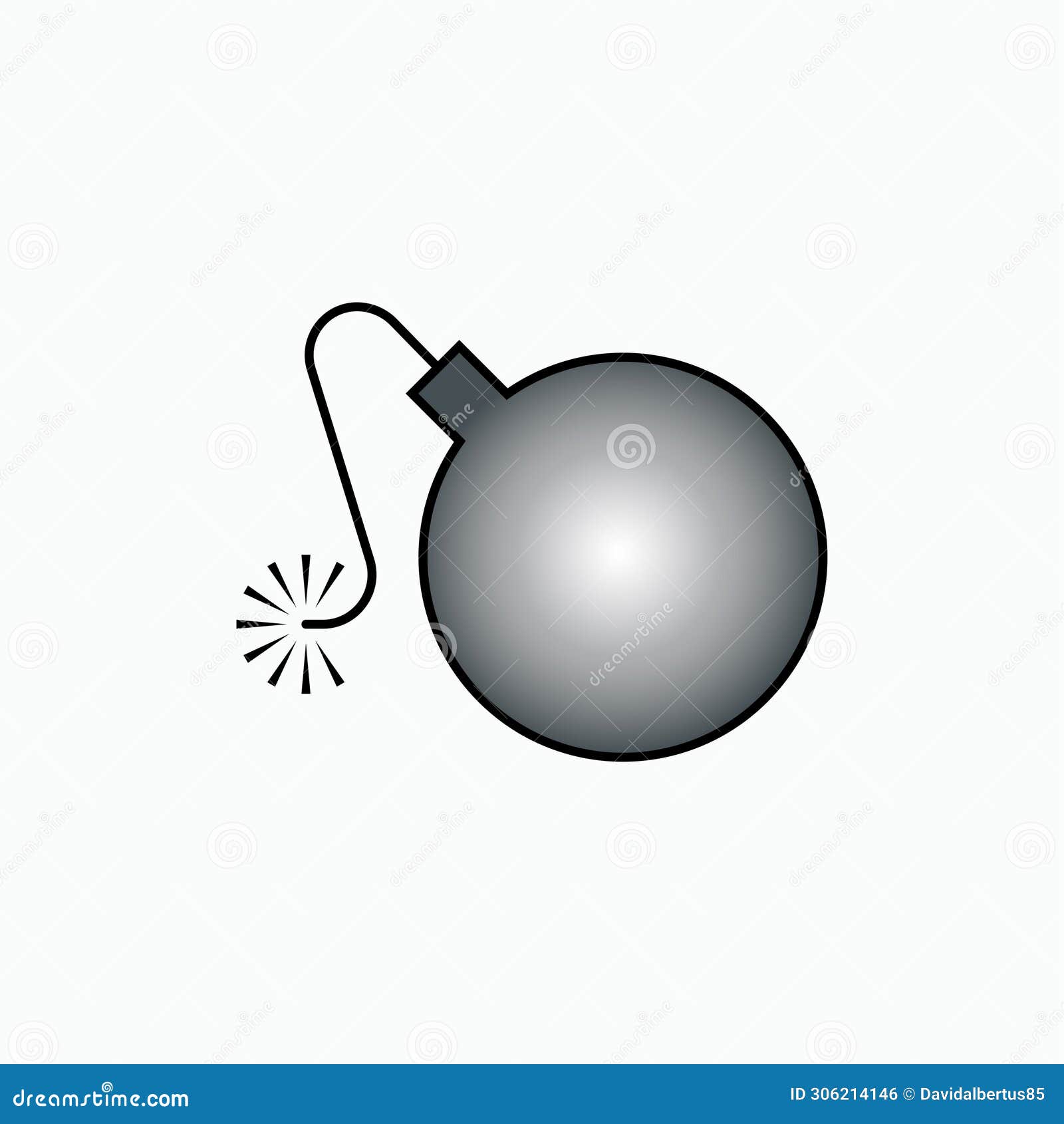 Bomb Icon. Explosive Material, Explode. Basic RGB Stock Illustration ...