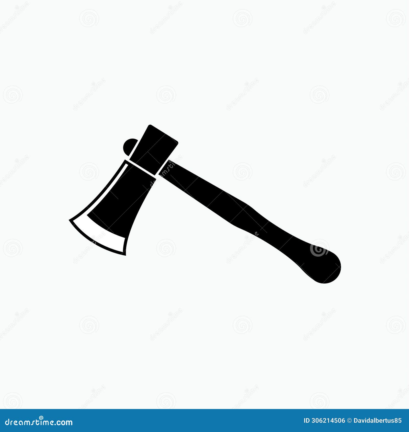 Axe Icon in Glyph Style. Wood Chopping Tool Symbol - Vector. Basic RGB ...