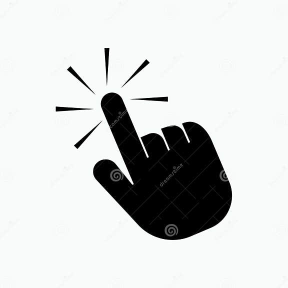 Click Icon. Cursor, Pointer Symbol - Vector. Basic RGB. Stock ...