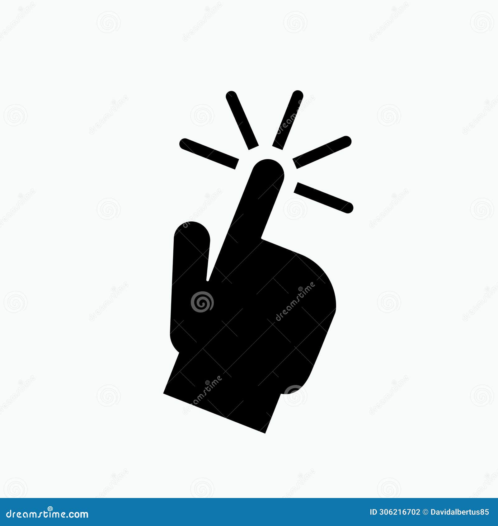 Click Icon. Cursor, Pointer Symbol - Vector. Basic RGB. Stock ...