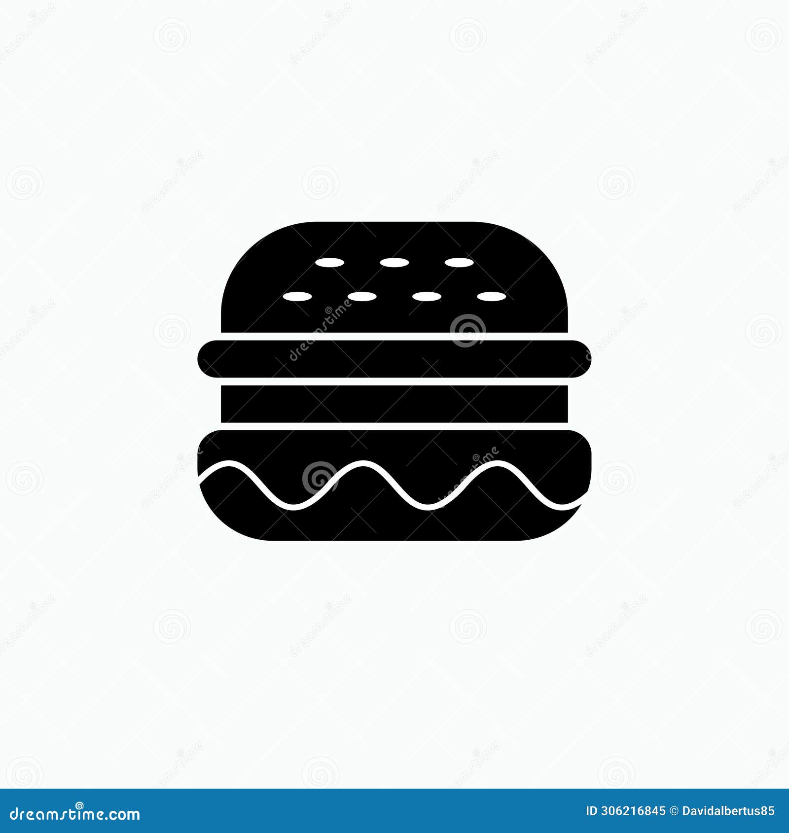 Burger Icon. Breakfast, Meal. Hamburger Symbol - Vector. Basic RGB ...