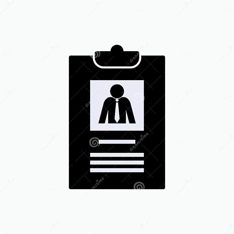 Candidate Icon. Nominee, Applicant Symbol. Basic RGB Stock Illustration ...