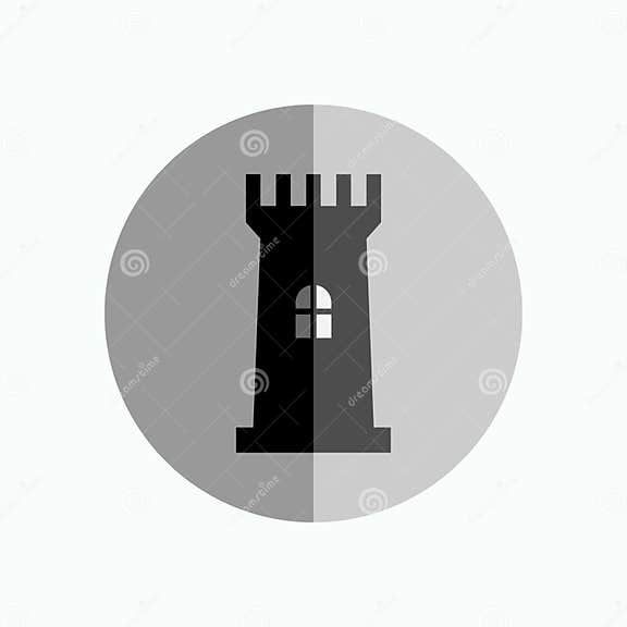 Chess Castle Icon. Strategy, Tactics Symbol. Basic RGB. Stock ...