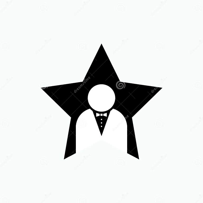 Celebrity Icon. Public Figure, Actor Symbol - Vector. Basic RGB. Stock ...