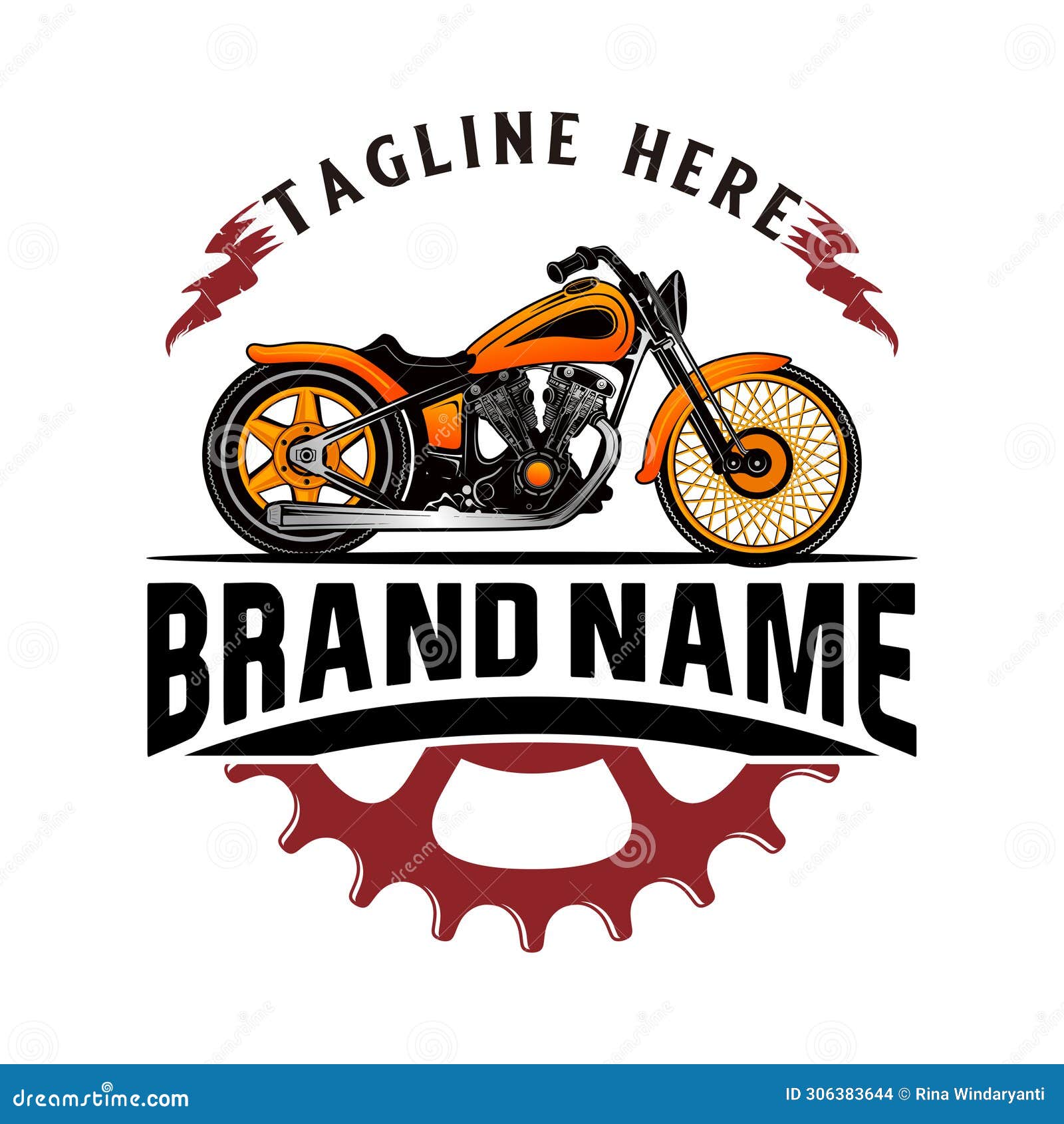 Motorcycle Vector Logo Design. Vintage Style Stock Vector ...