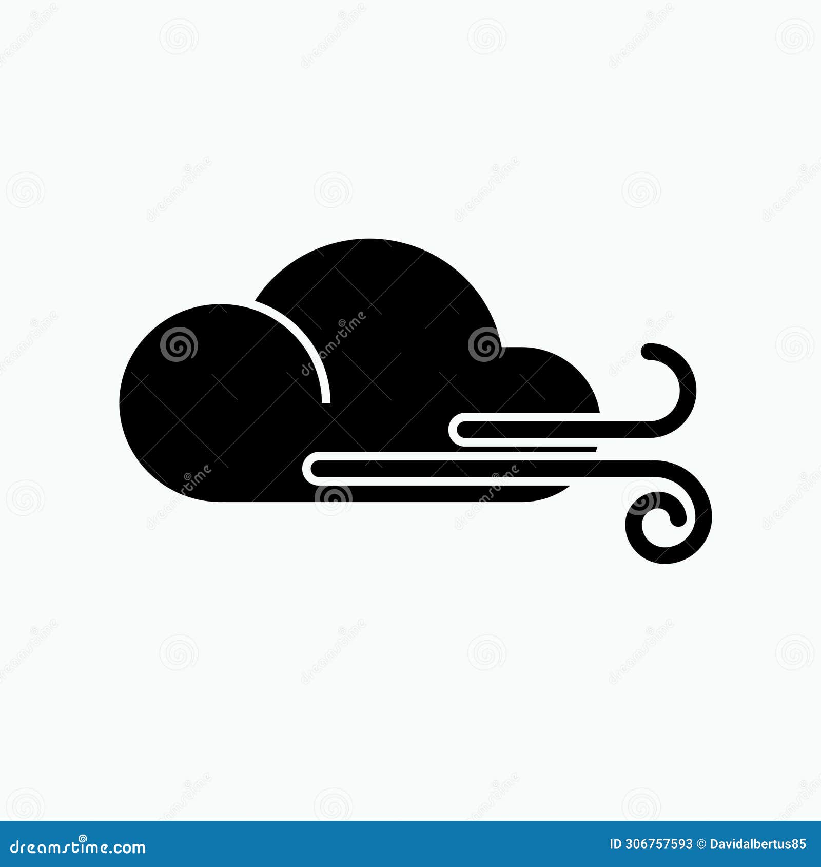 Windy Art Vector Typeface. White Dynamic Font. Isolated English ...