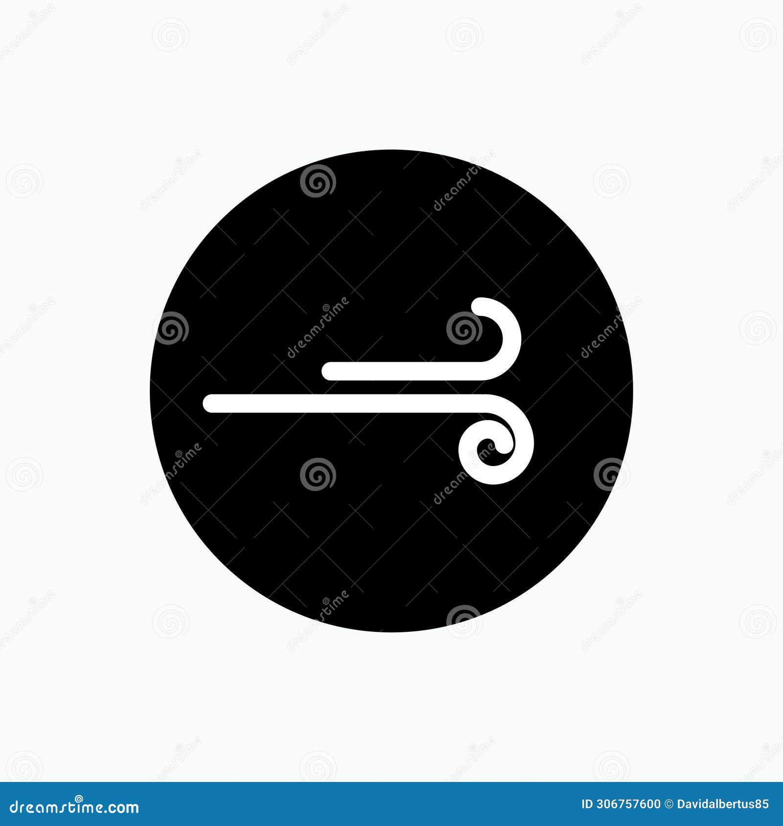 Wind Icon. Weather Symbol - Vector Logo Template. Basic RGB. Stock ...