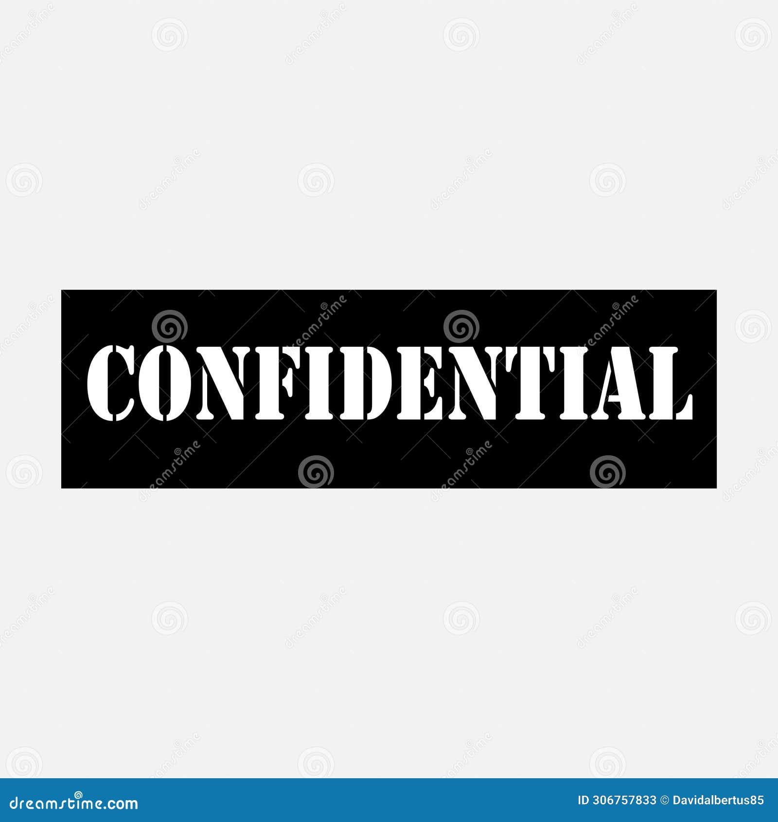 Confidential Stamp - Vector, Text Sign and Symbol Illustration. Stock ...