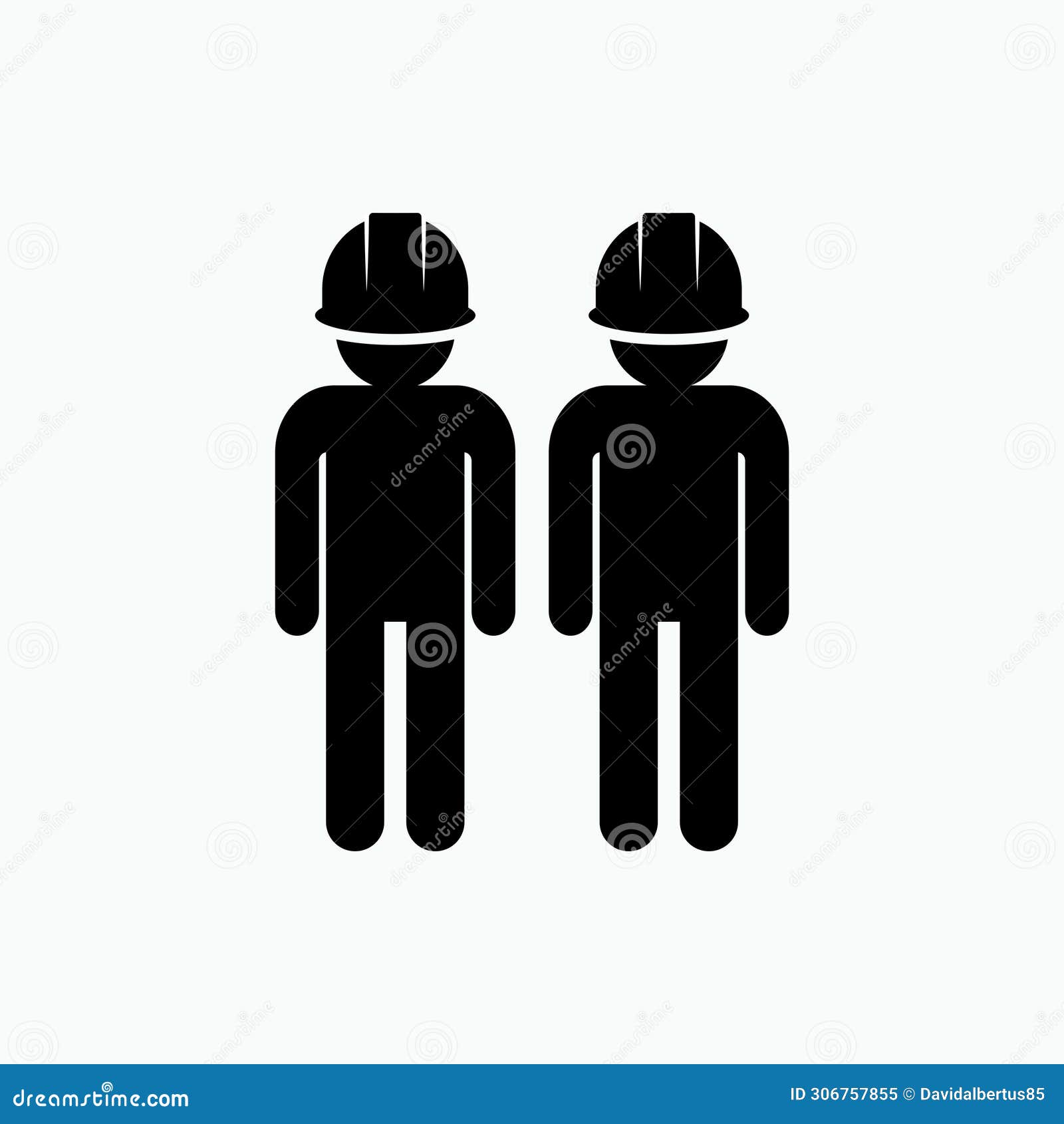 Construction Worker Icon. Hard Work, Employee Symbol - Vector. Stock ...