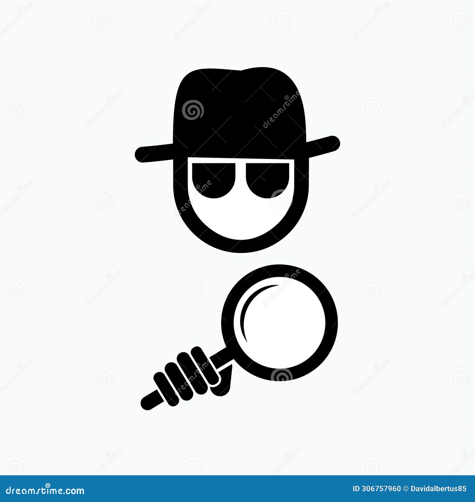 Detective Icon. Inspector, Spionage Symbol - Vector. Basic RGB Stock ...