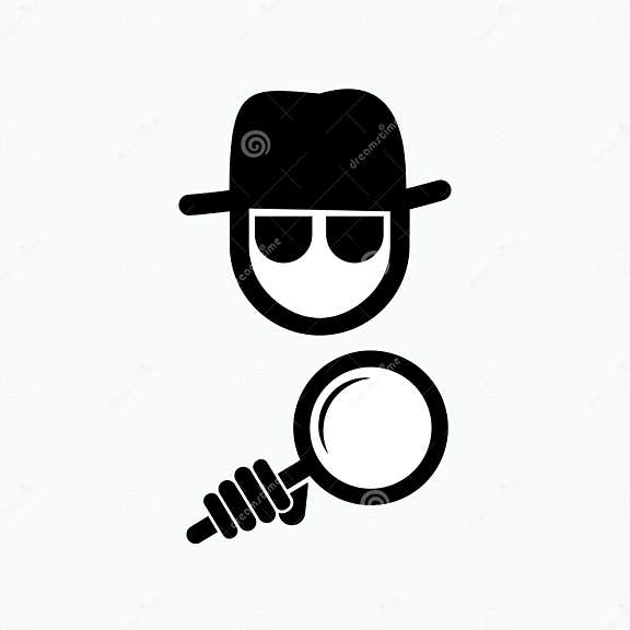 Detective Icon. Inspector, Spionage Symbol - Vector. Basic RGB Stock ...