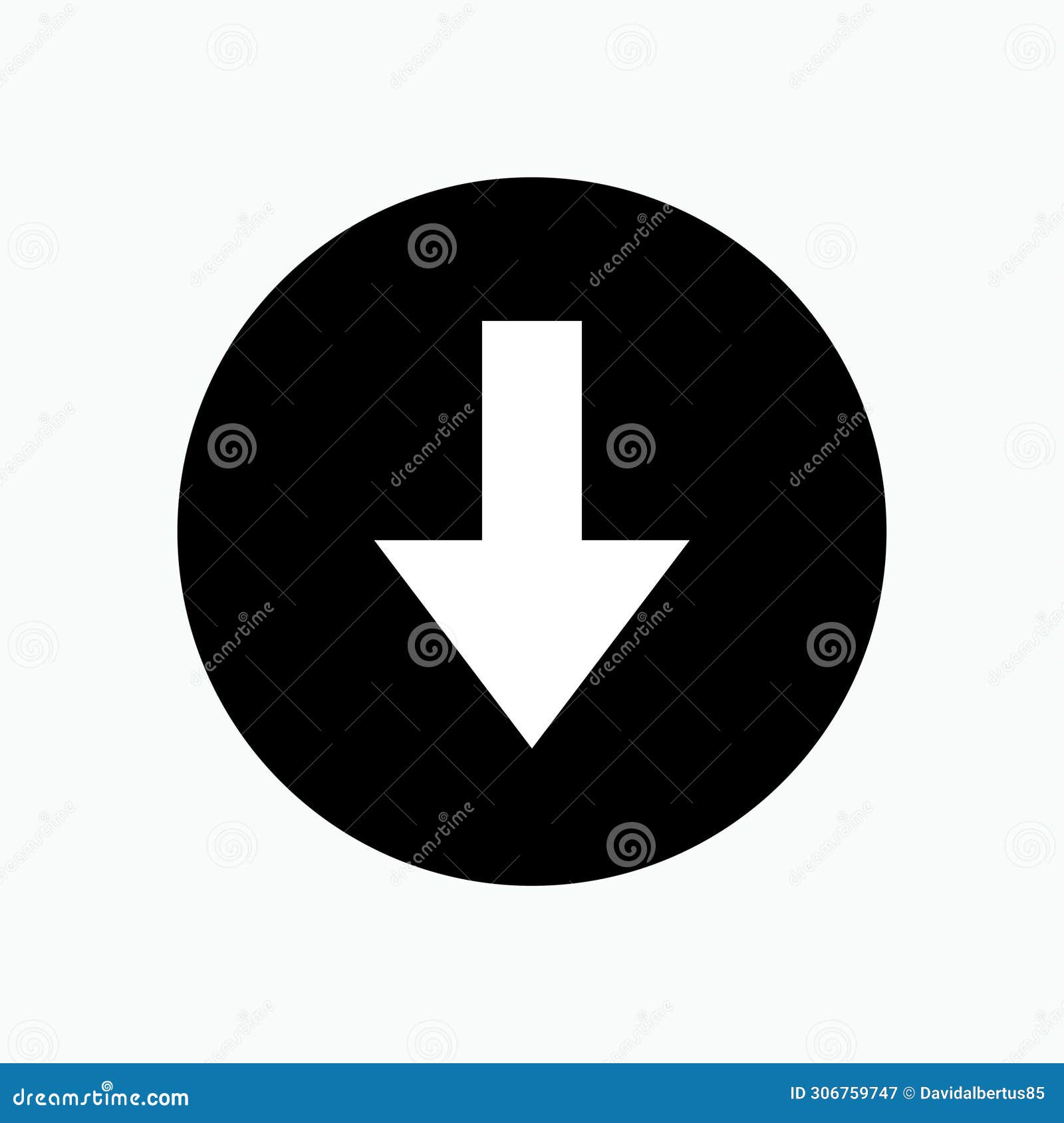 Down Arrow Button. Download, Direction Icon.Basic RGB Stock ...