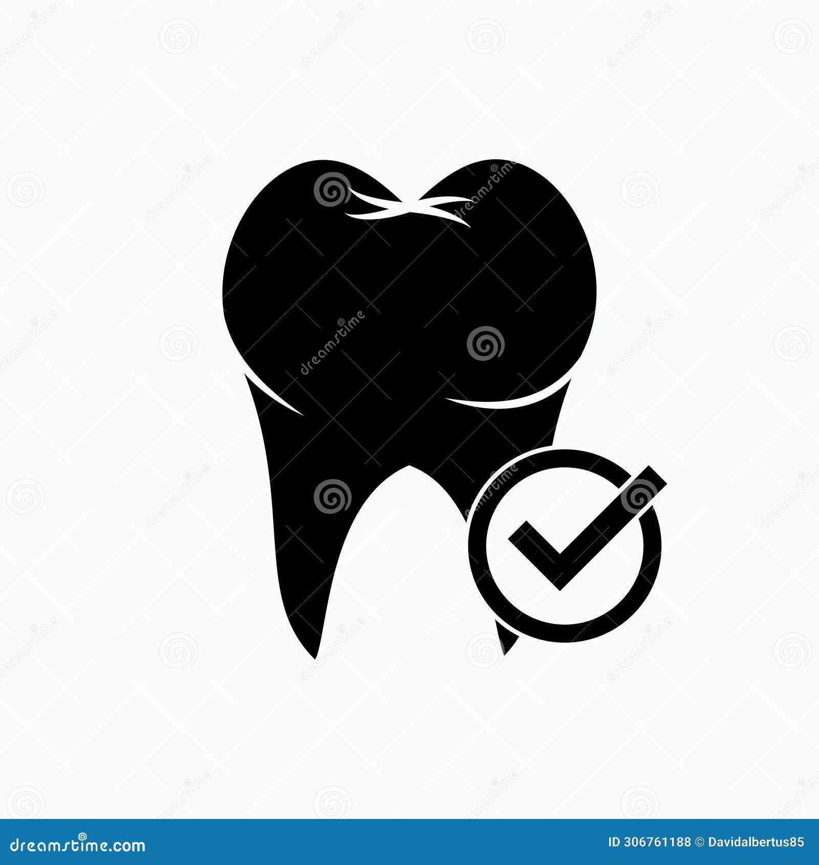Strong Teeth Icon. Intact Symbol.Basic RGB Stock Illustration ...