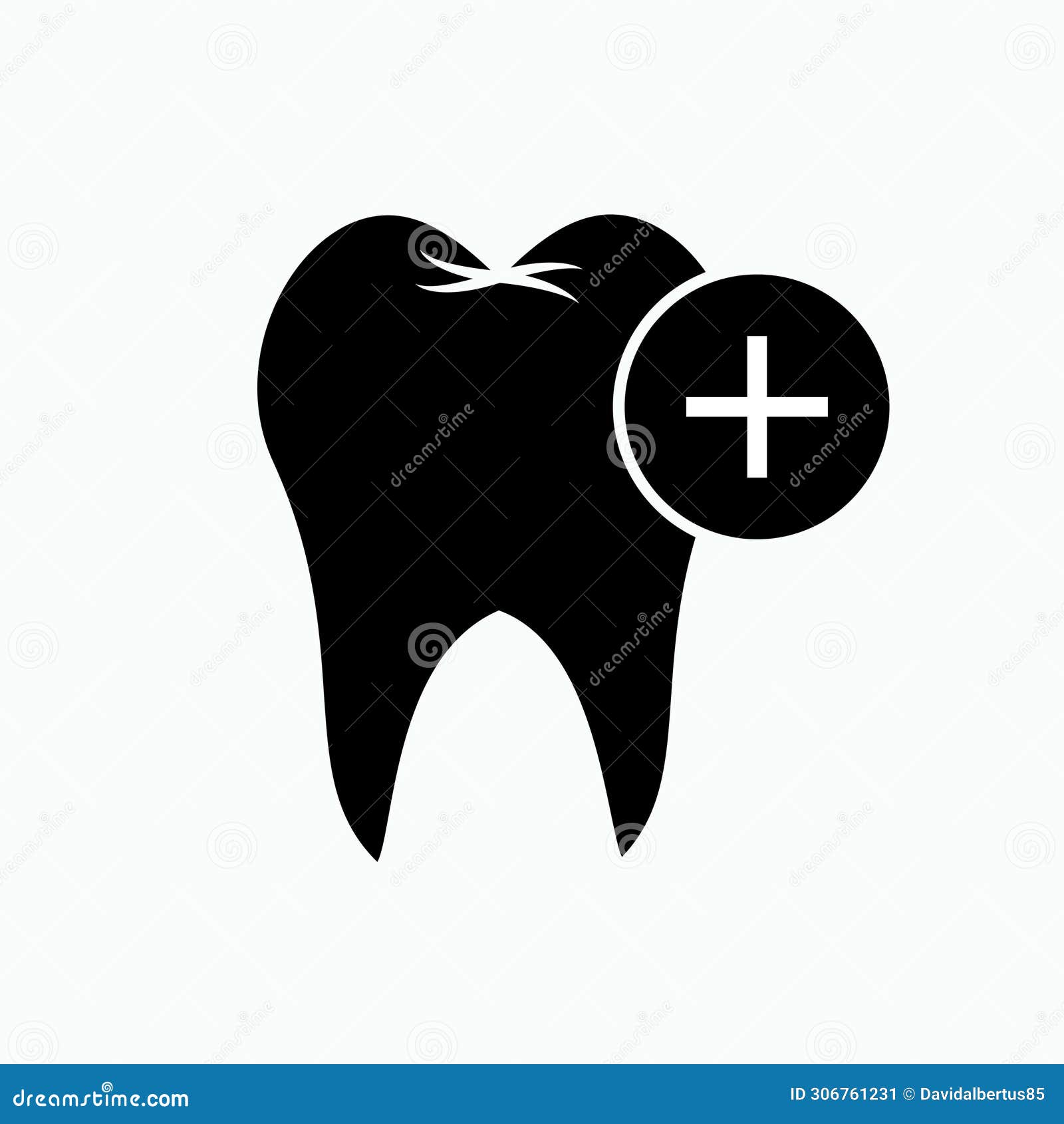 Strong Teeth Icon, Intact Symbol, Basic RGB. Stock Illustration ...