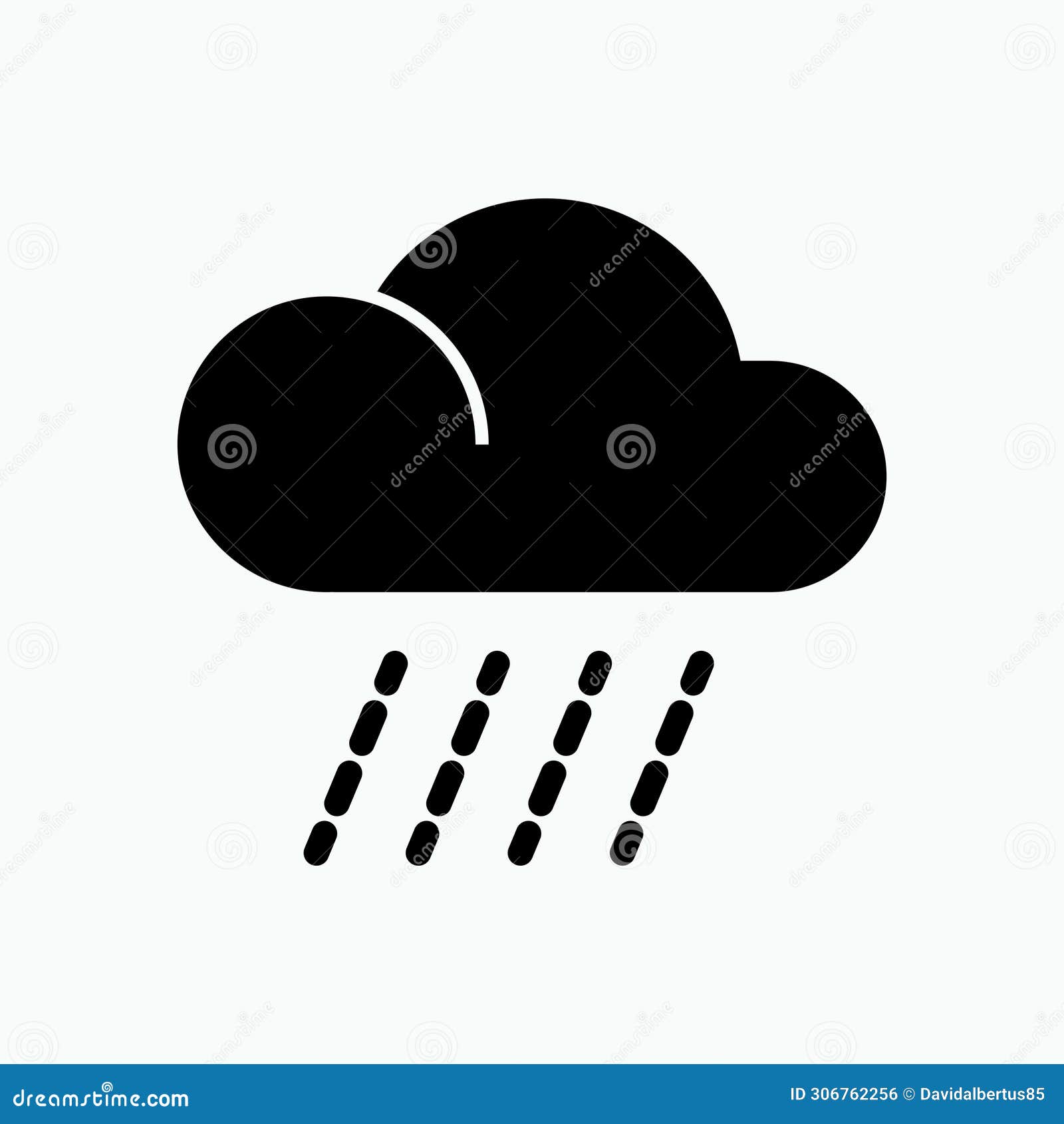 Rain Icon. Forecast, Waterdrop. Weather Symbol. Basic RGB. Stock Vector ...