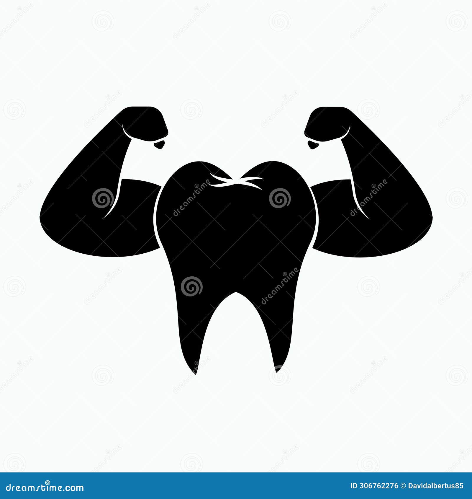 Strong Teeth Icon. Intact Symbol.Basic RGB Stock Illustration ...