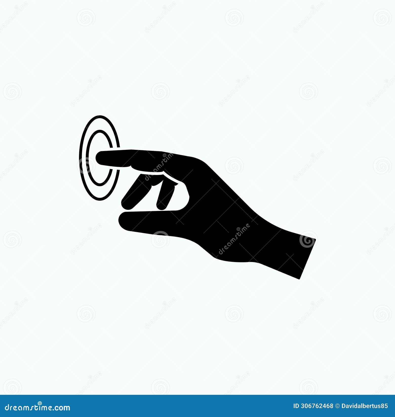 Touch Screen Icon. Symbol To Operate Gadget - Vector Logo Template ...