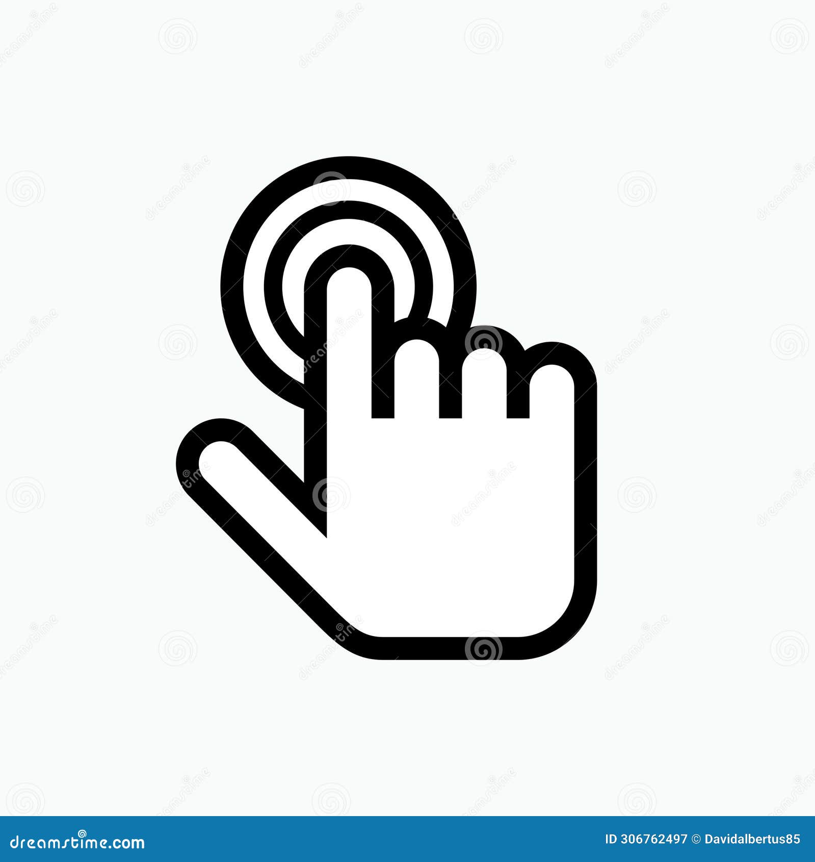 Touch Screen Icon. Symbol To Operate Gadget - Vector Logo Template ...