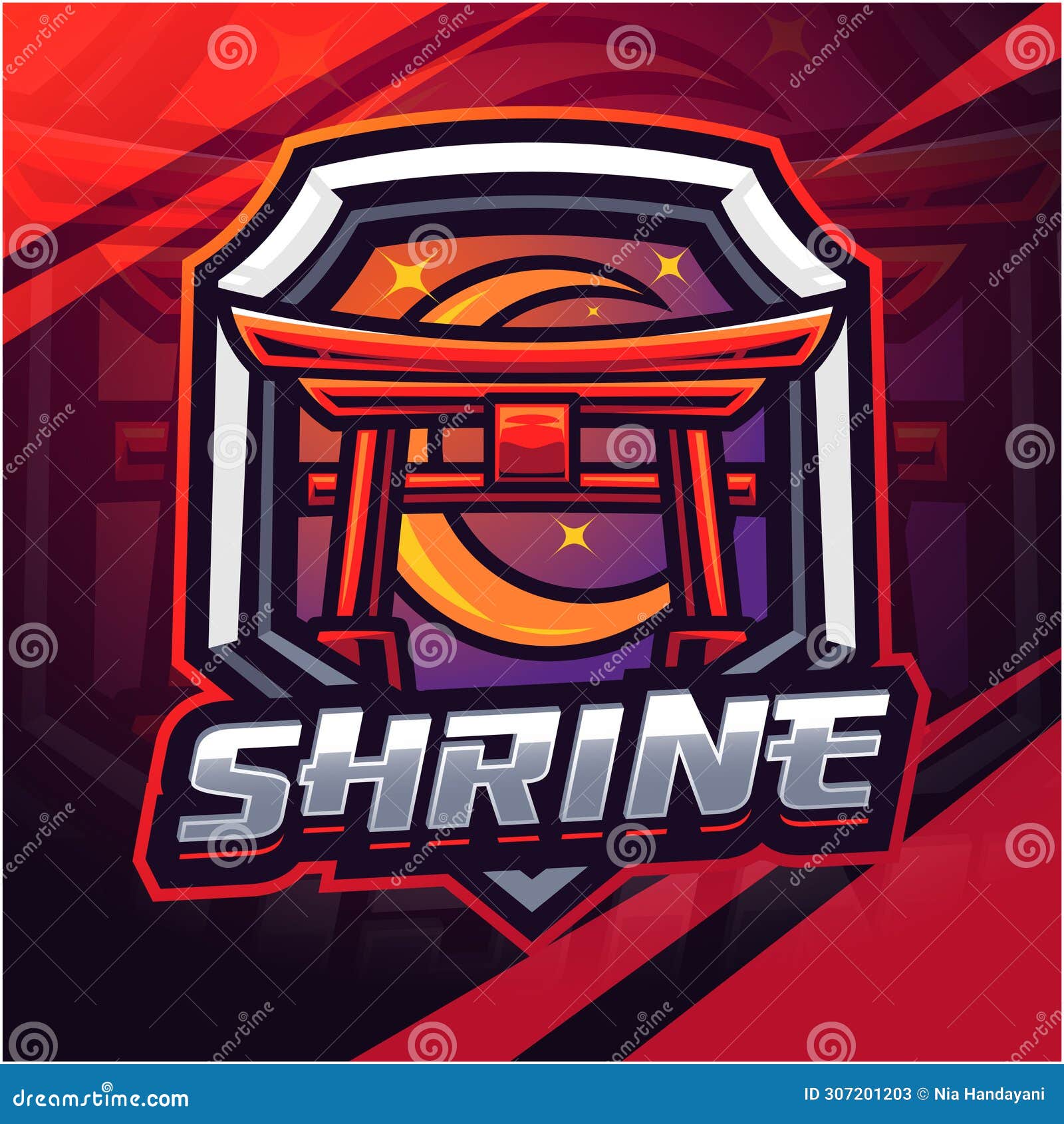 Tengu Mascot Logo Design Vector Illustration | CartoonDealer.com #268206838