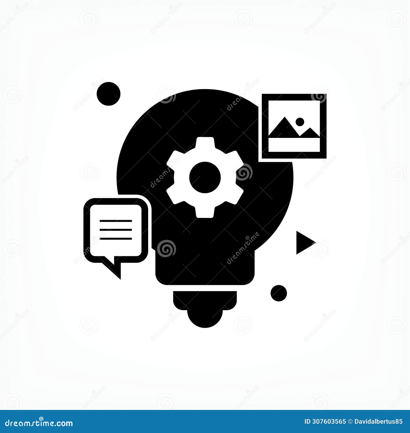 Content Marketing Icon. Network Information, Promotion Media Symbol ...