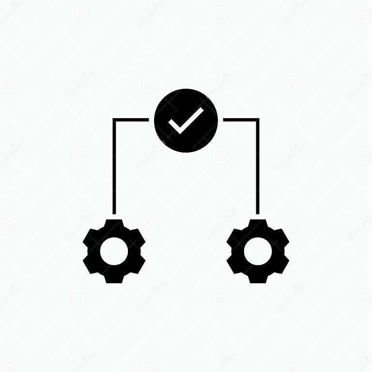 Consistent Icon. Stability, Stable Process Symbol - Vector. Basic RGB ...