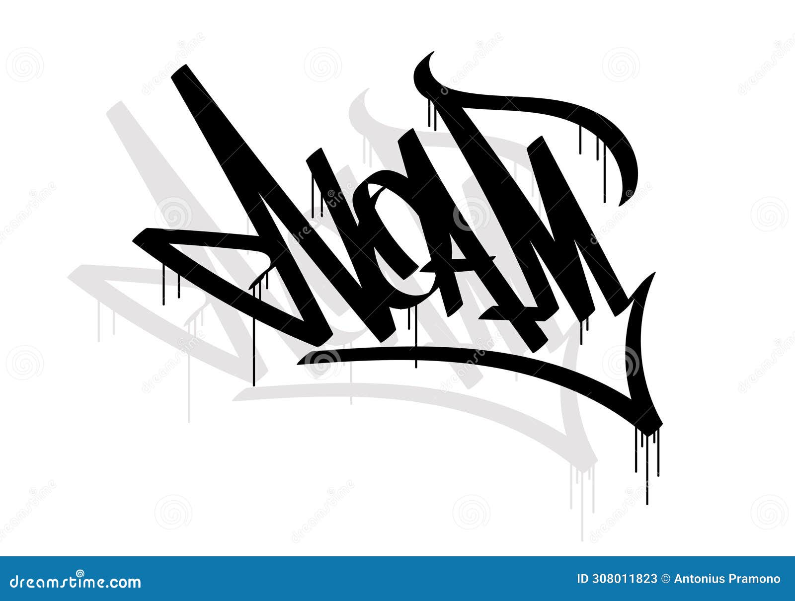 NOAM Bible Name Graffiti Tag Style Stock Vector - Illustration of ...