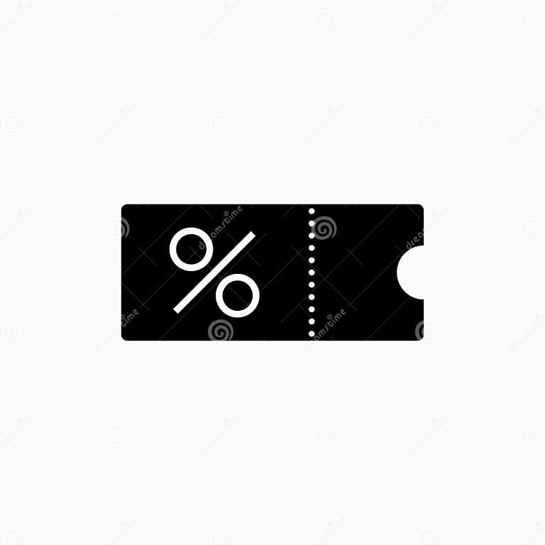 Discount Icon. Trade Strategy Symbol. Coupon Marketing, Cut Price ...