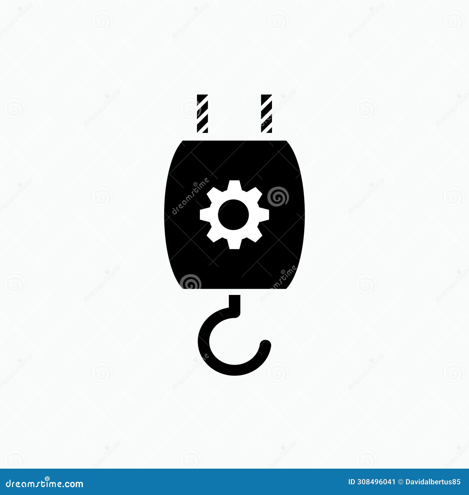 Crane Hook Icon. Goods Lifting Equipment Symbol - Vector.Crane Hook ...