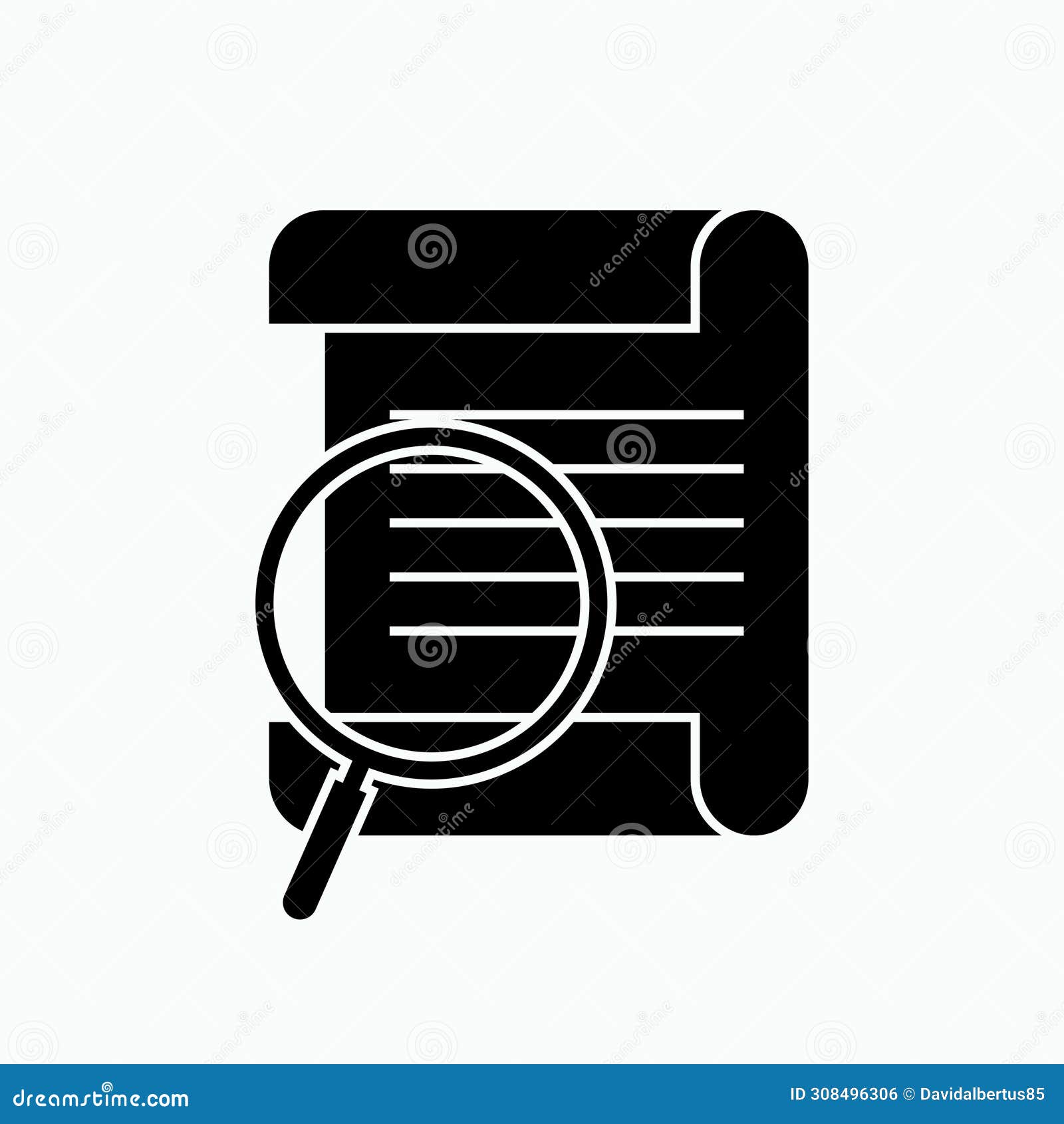 Document Verification Icon. Audit or Checking. Stock Illustration ...