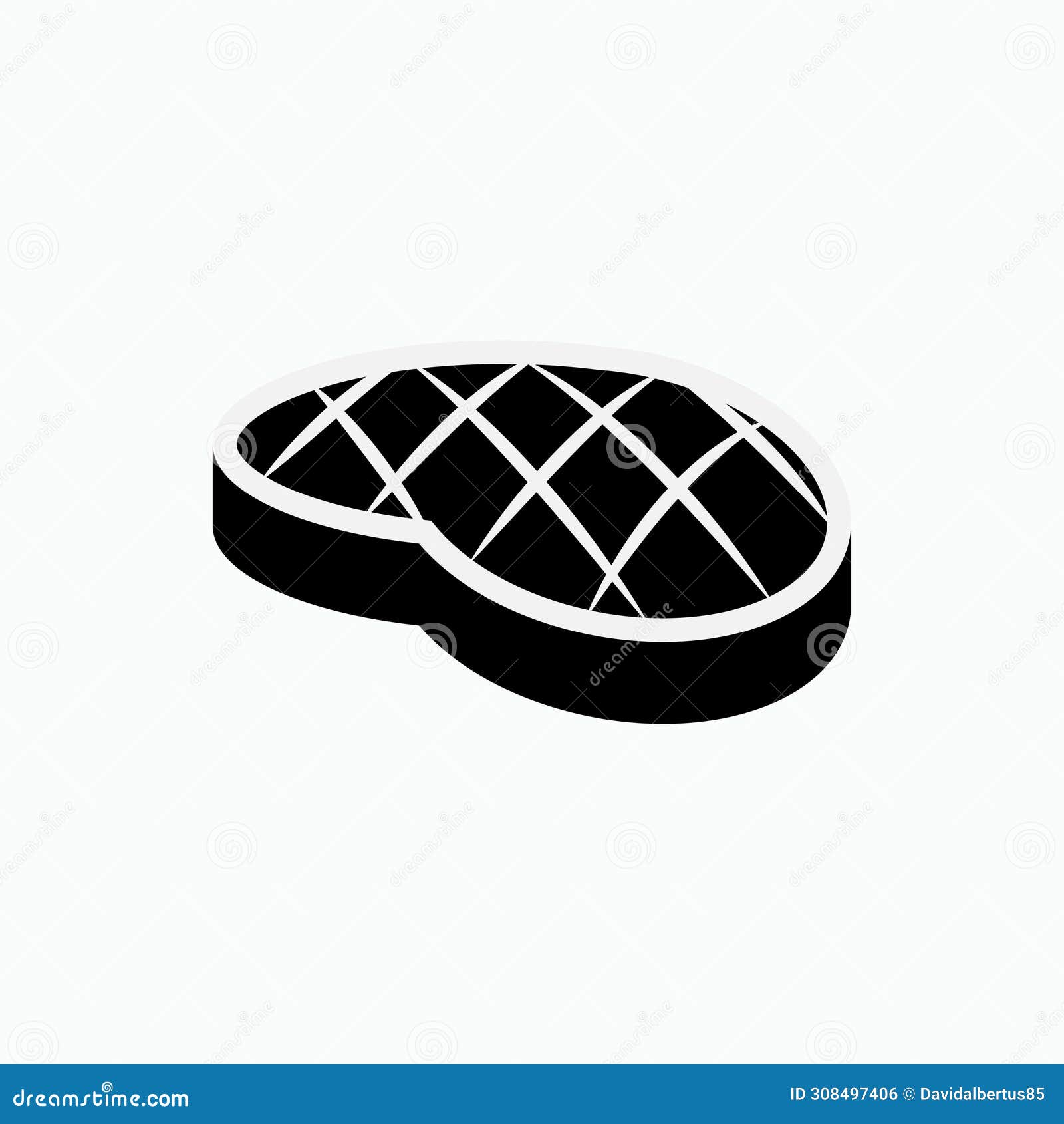 Grilled Meat Icon. BBQ, Barbecue. Applied As a Trendy Symbol for Design ...
