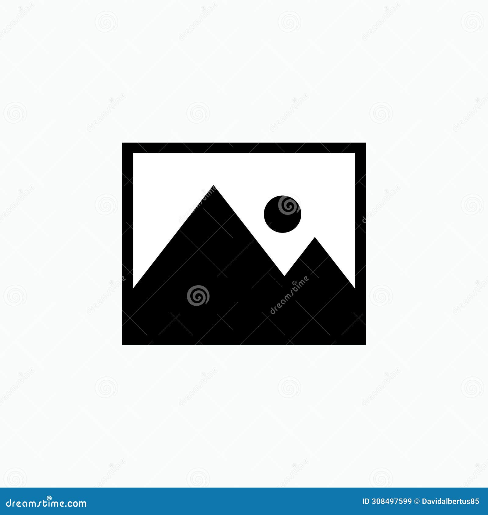 Image Icon.Picture Symbol. Presented in Glyph Style – Vector. Stock ...