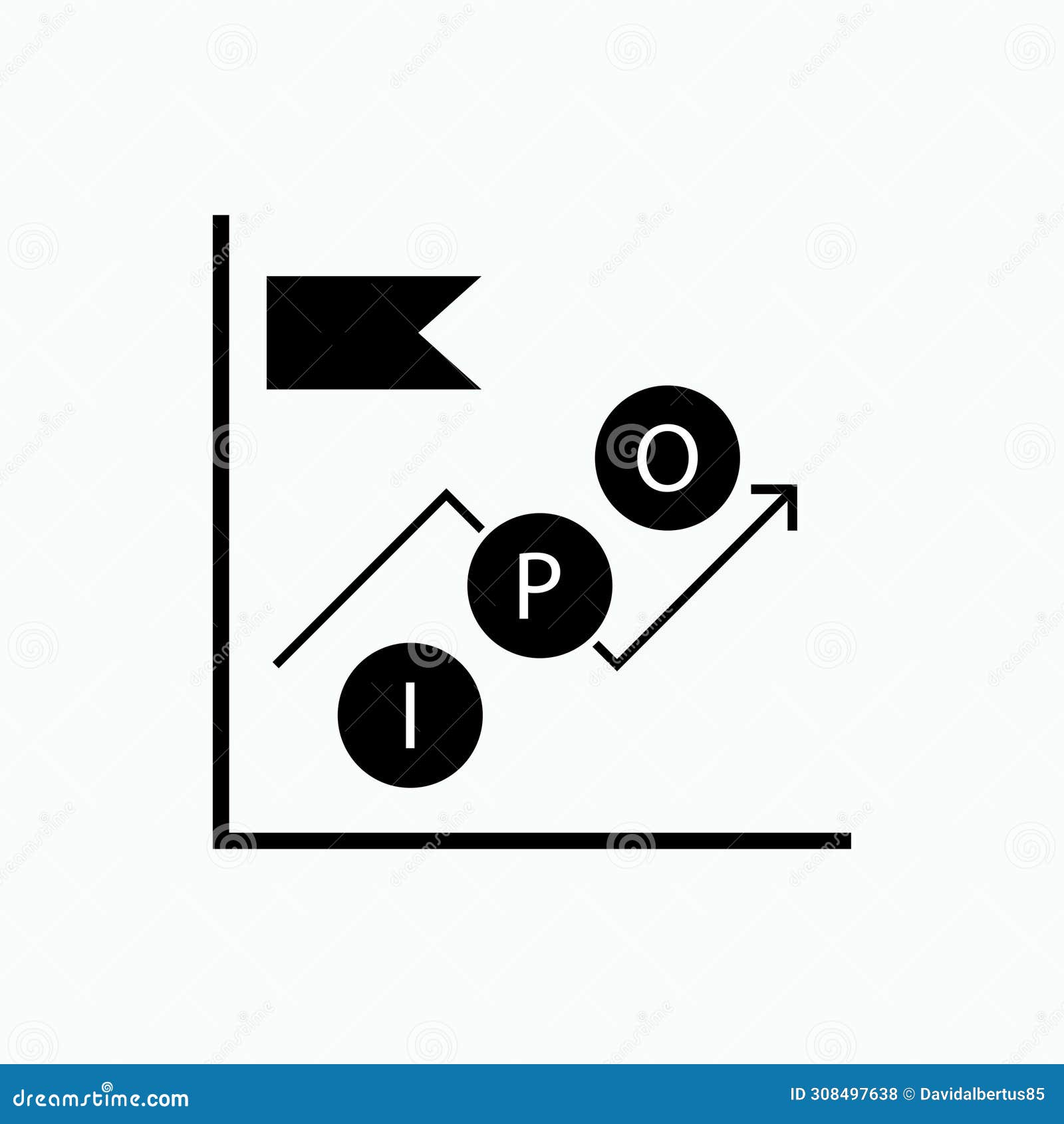 IPO Business Initial. Investment, Trade Element Symbol - Vector Stock ...