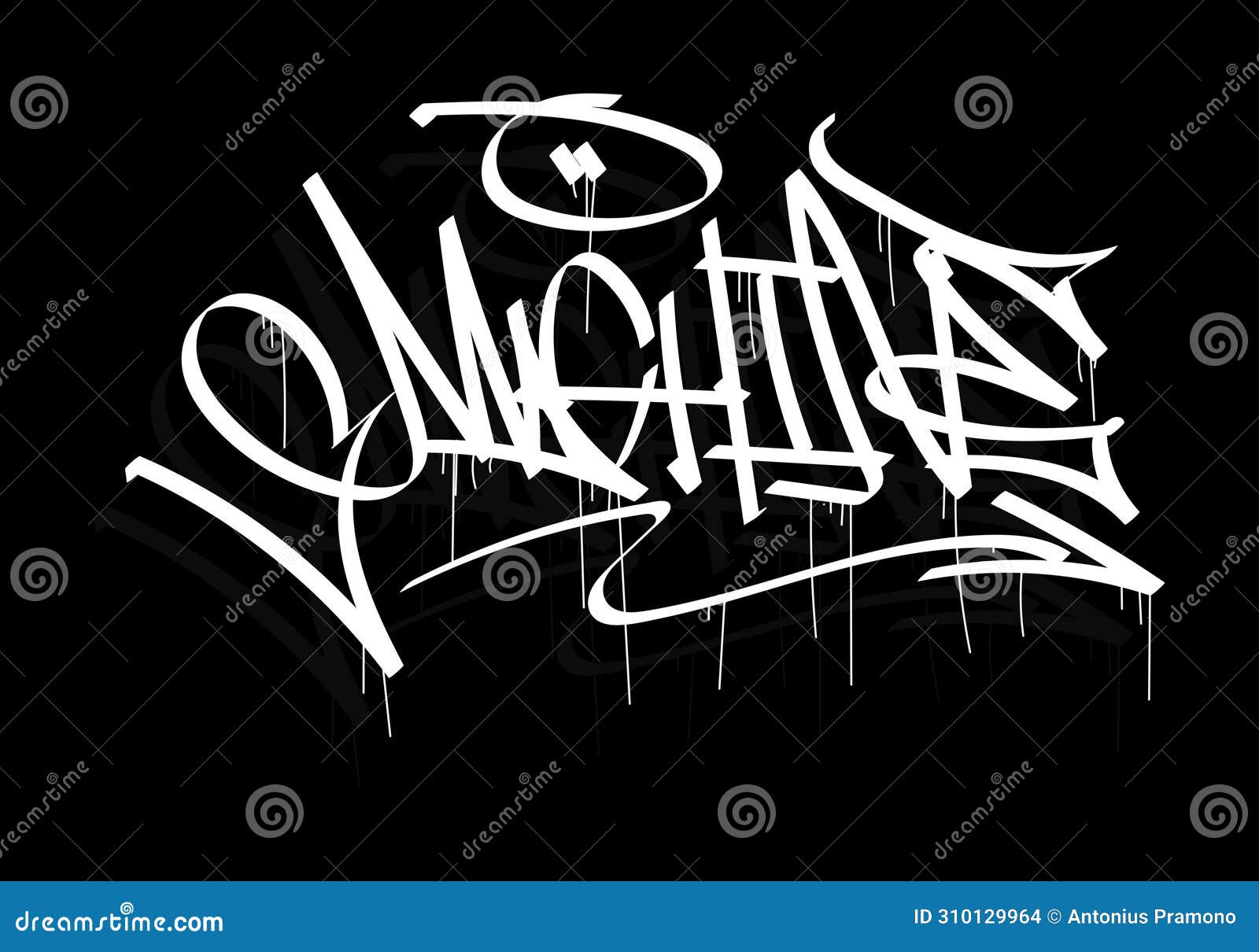 MACHINE Word Graffiti Tag Style Stock Vector - Illustration of card ...